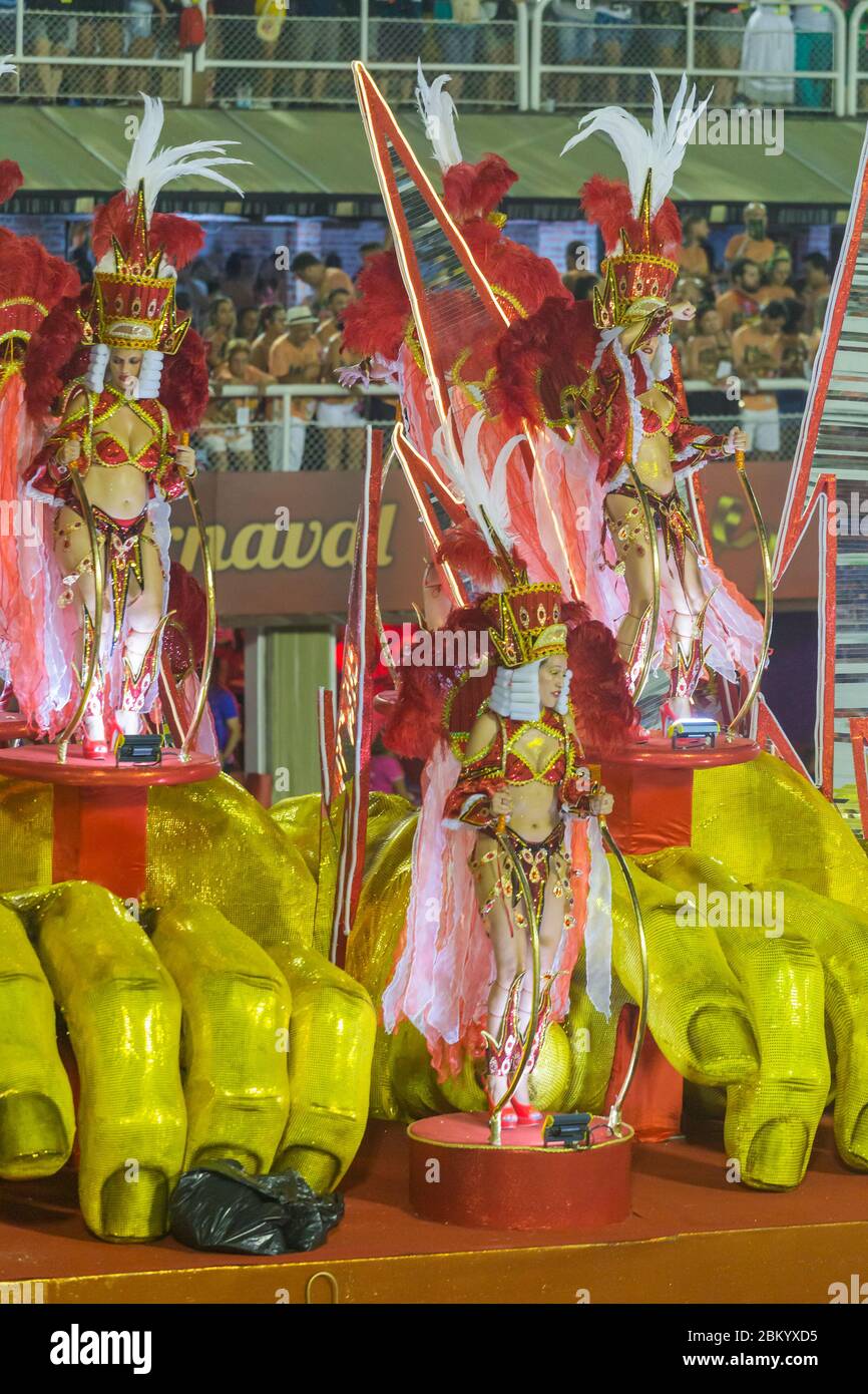 Rio Carnival, Parade of the winners, Rio de Janeiro, Brazil Stock Photo ...