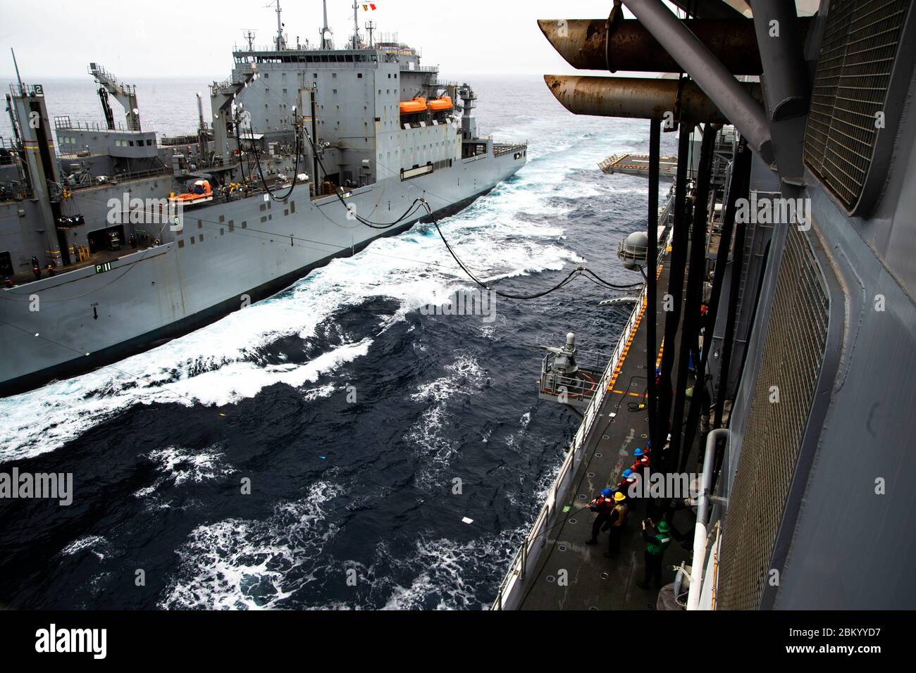 200430-N-SP805-1132 PACIFIC OCEAN (April 30, 2020) The dry cargo and ...