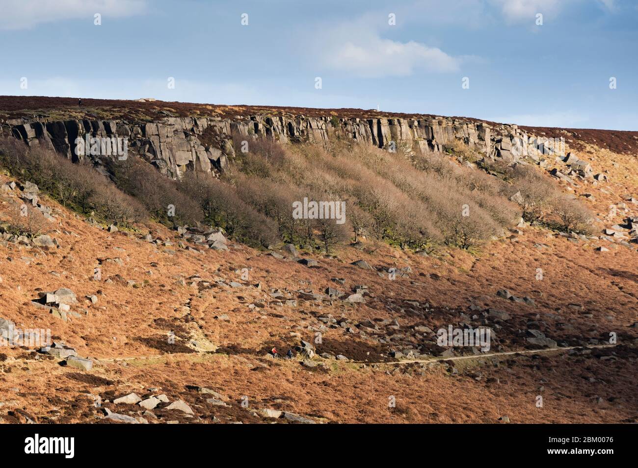 Burbage valley,Burbage moor,Peak district national park,Derbyshire ...