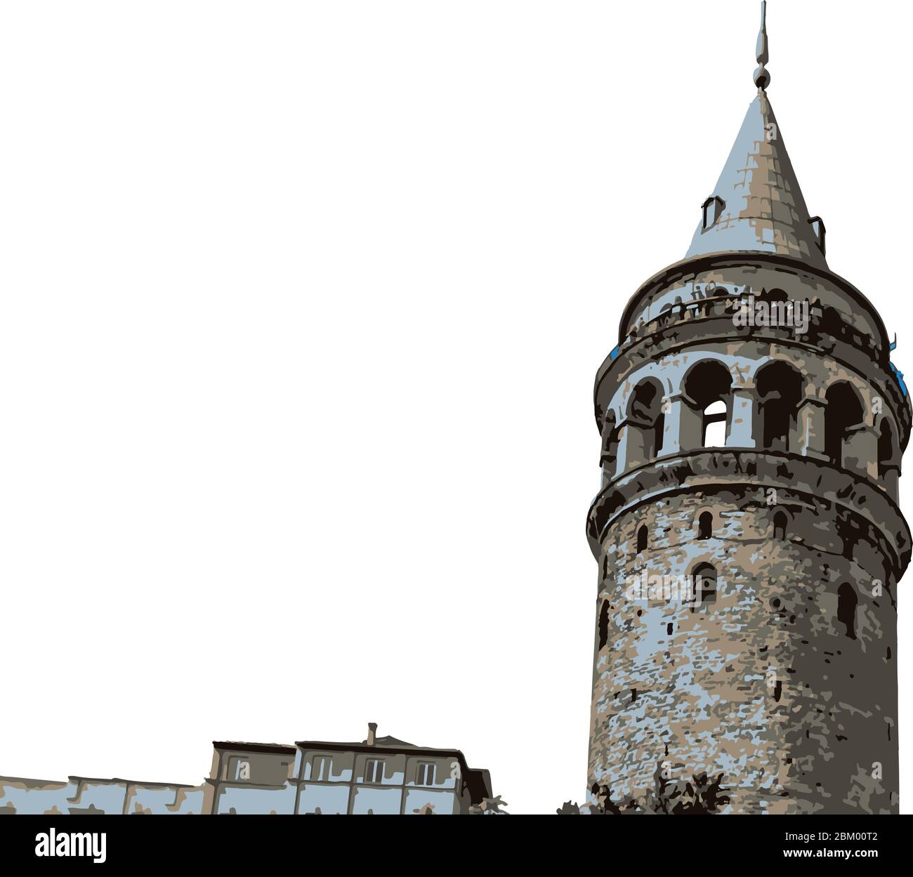 Beyoglu galata tower Stock Vector Images - Alamy