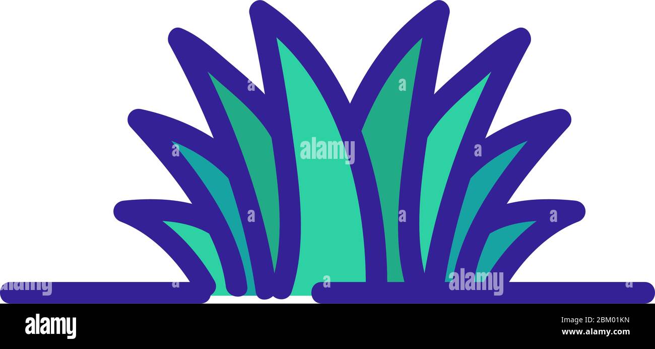 individual blades of grass icon vector outline illustration Stock ...