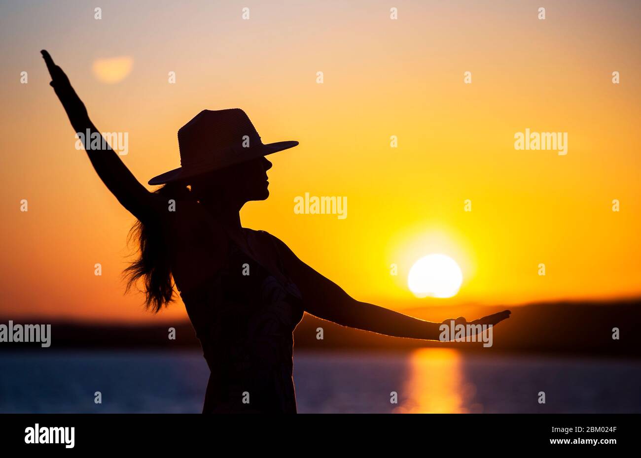 Happy woman - life coaching, motivation, self realization concept Stock ...