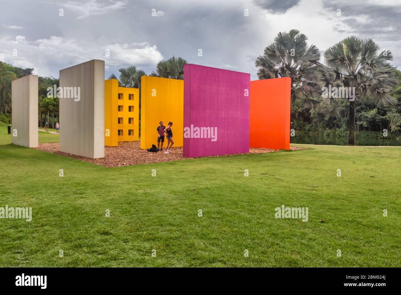 Park, Inhotim Institute contemporary art museum, Brumadinho, Minas ...