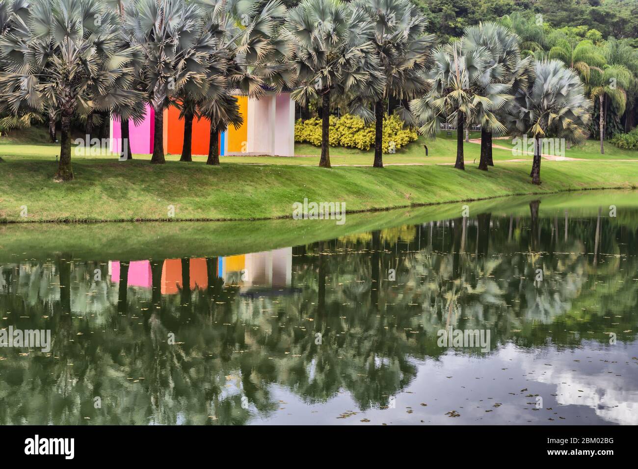 Park, Inhotim Institute contemporary art museum, Brumadinho, Minas ...