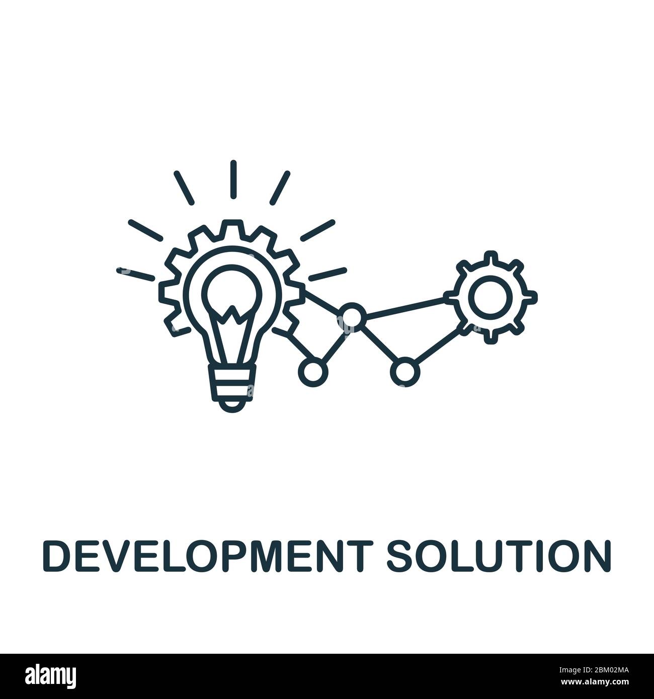 Development Solution icon from global business collection. Simple line ...