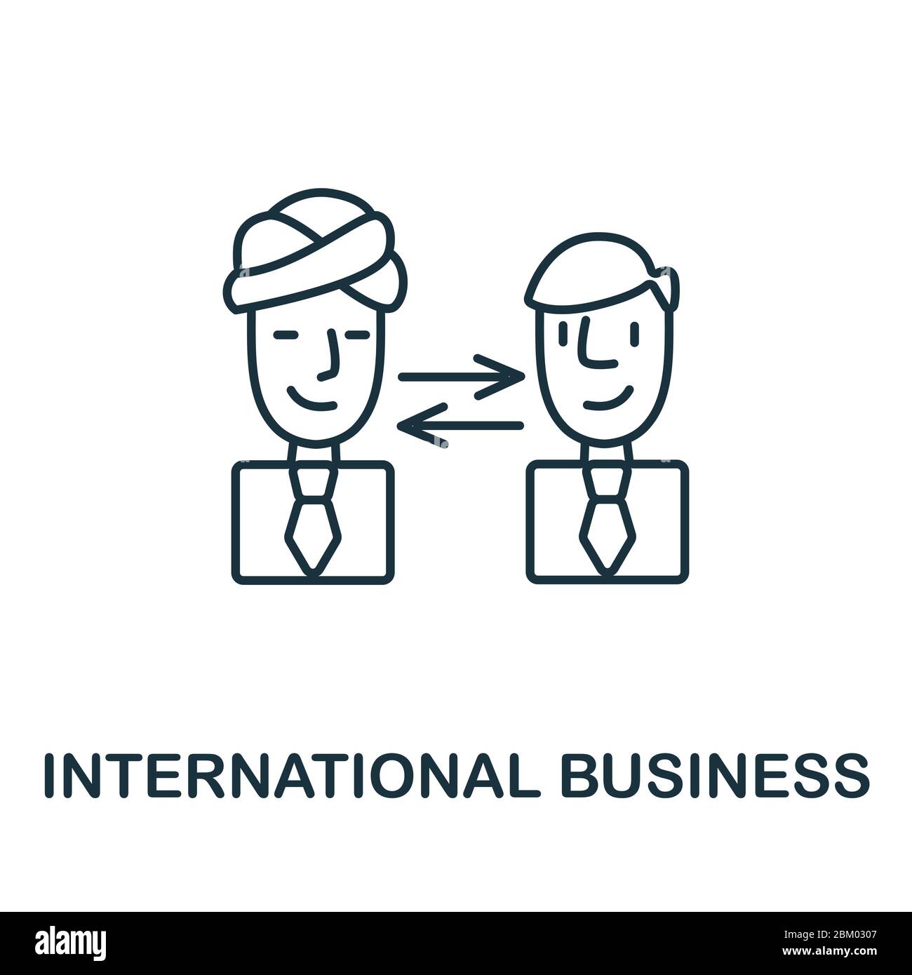 International Business icon from global business collection. Simple ...