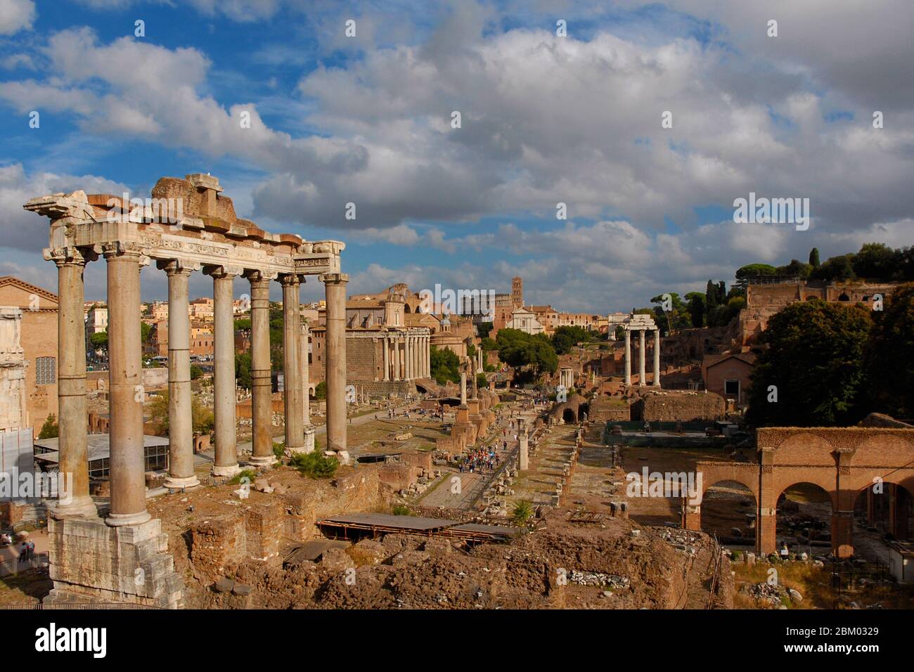 Roman Forum view from Capitoline Hill panoramic terrace Stock Photo - Alamy