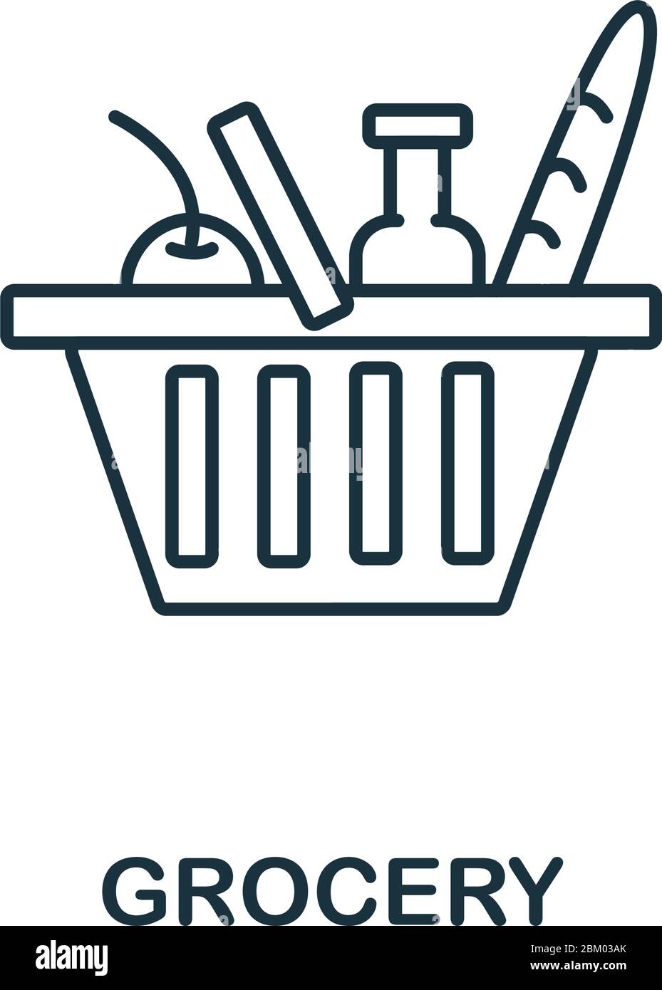 Essential food shopping Stock Vector Images - Alamy