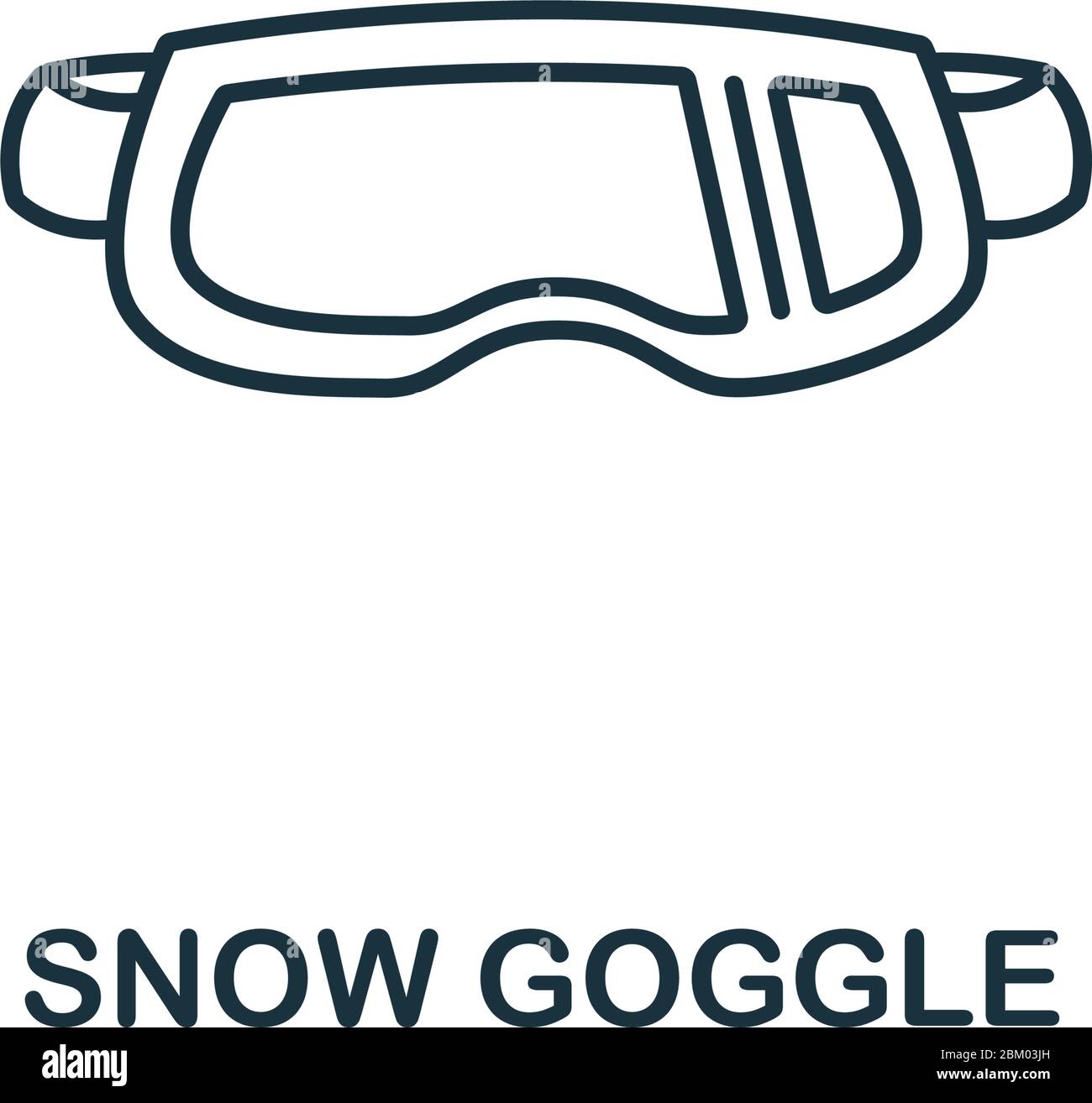 Snow Goggle icon from winter collection. Simple line element Snow ...