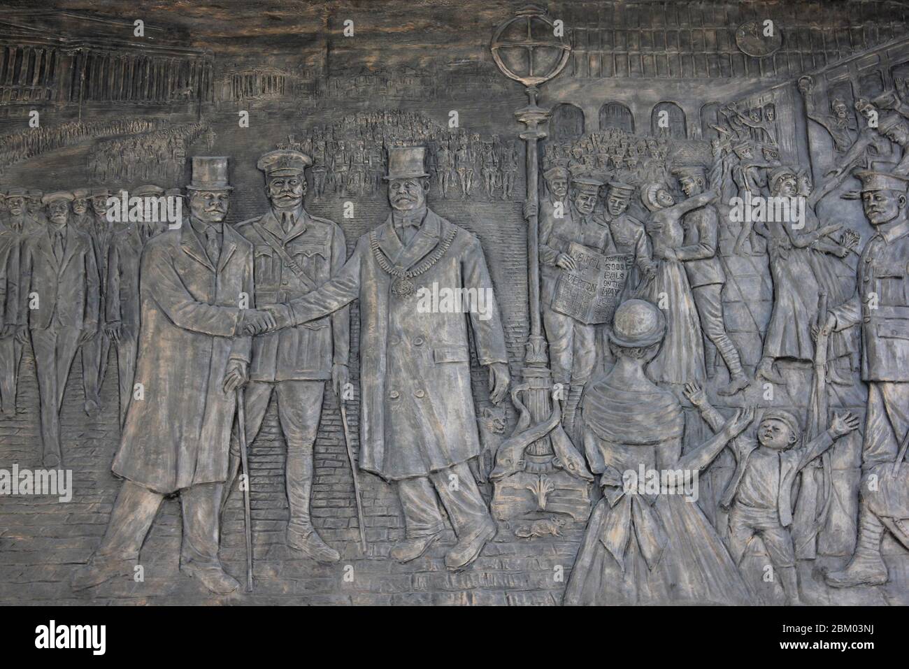 Liverpool Pals Battalion First World War Memorial Plaque Stock Photo ...