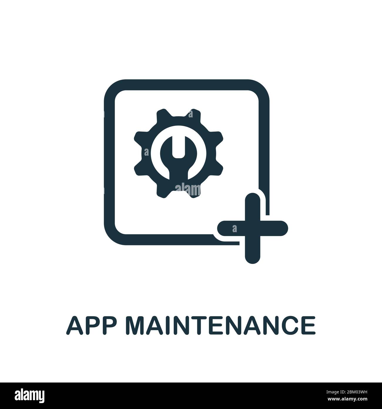 App Maintenance icon from mobile app development collection. Simple ...