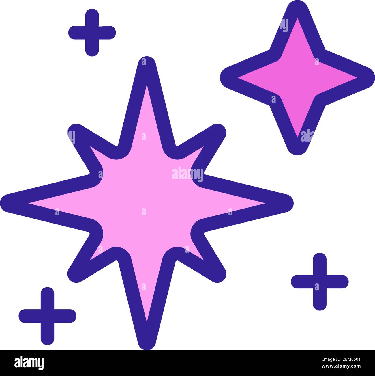 star glitter effect icon vector outline illustration Stock Vector Image ...