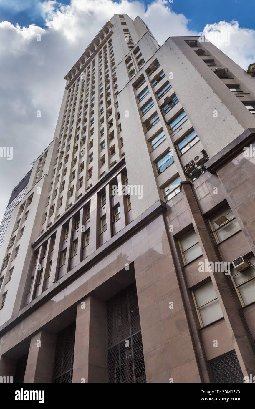 Banco De Sao Paulo building, 1938, Sao Paulo, Brazil Stock Photo - Alamy