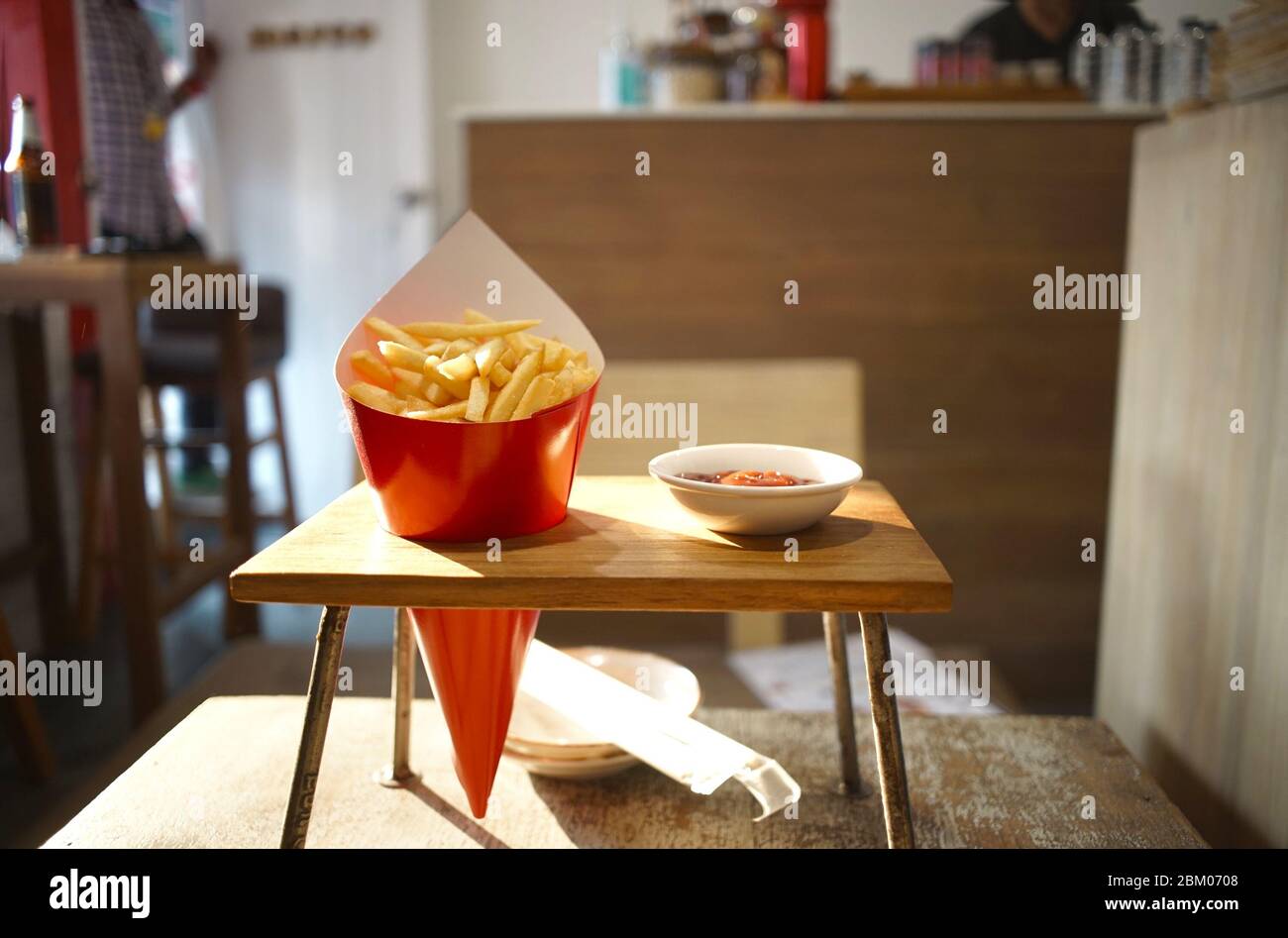 French fries in paper cup hi-res stock photography and images - Alamy