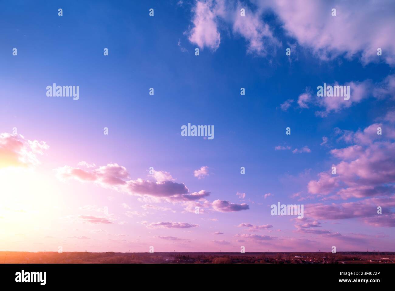 Colorful cloudy sky at sunset. Gradient color. Sky texture, abstract ...