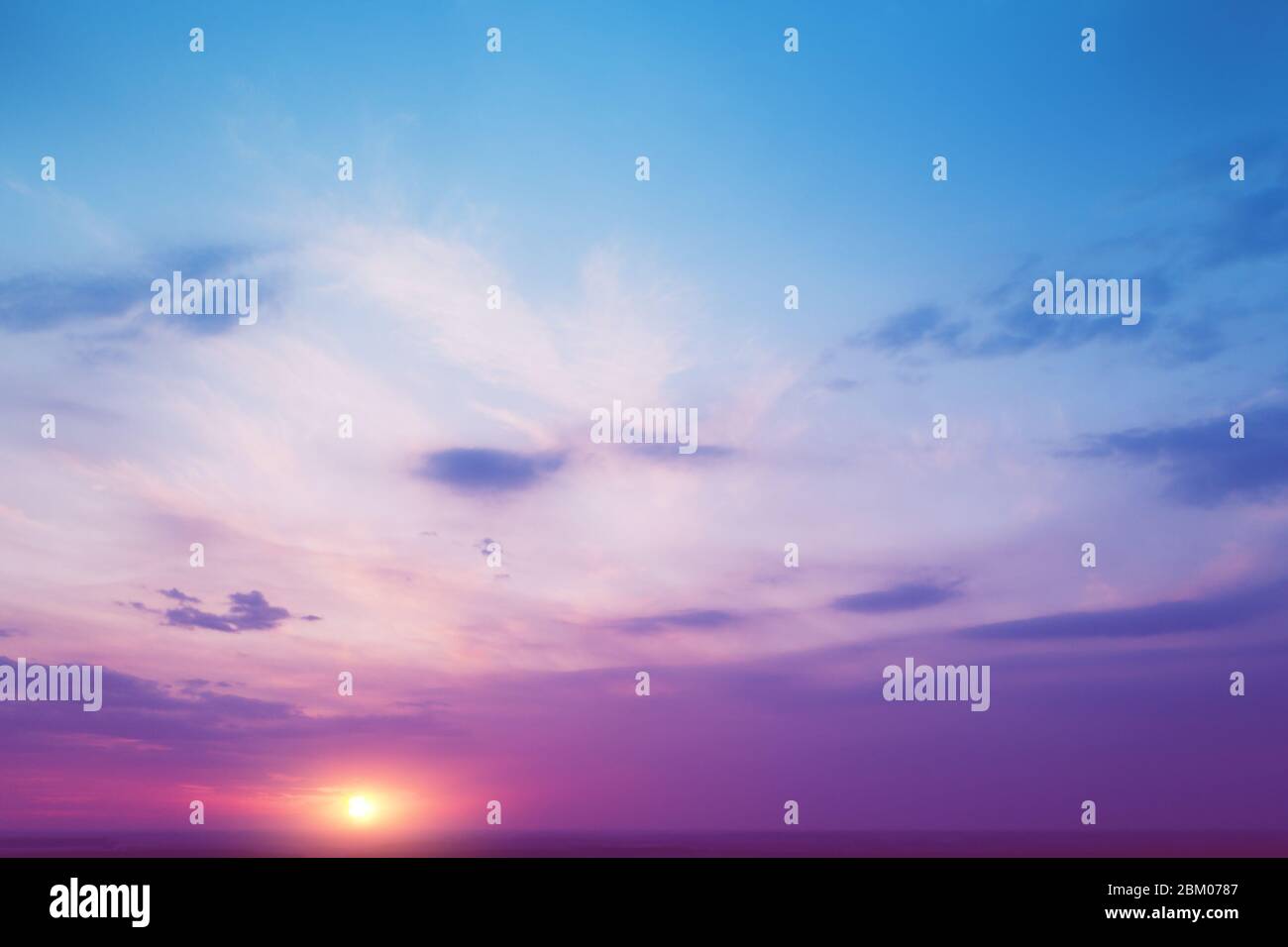 Colorful cloudy sky at sunset. Gradient color. Sky texture, abstract ...