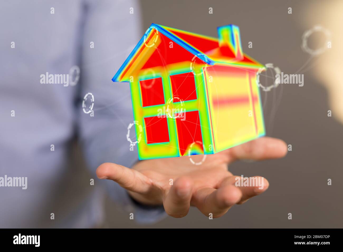 home efficient climate check estate Stock Photo - Alamy
