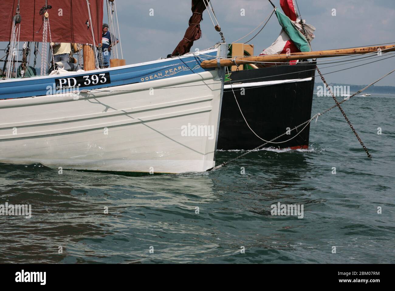 Sailing lugger "Ocean Pearl" and Thames barge "Alice" waiting for the ...