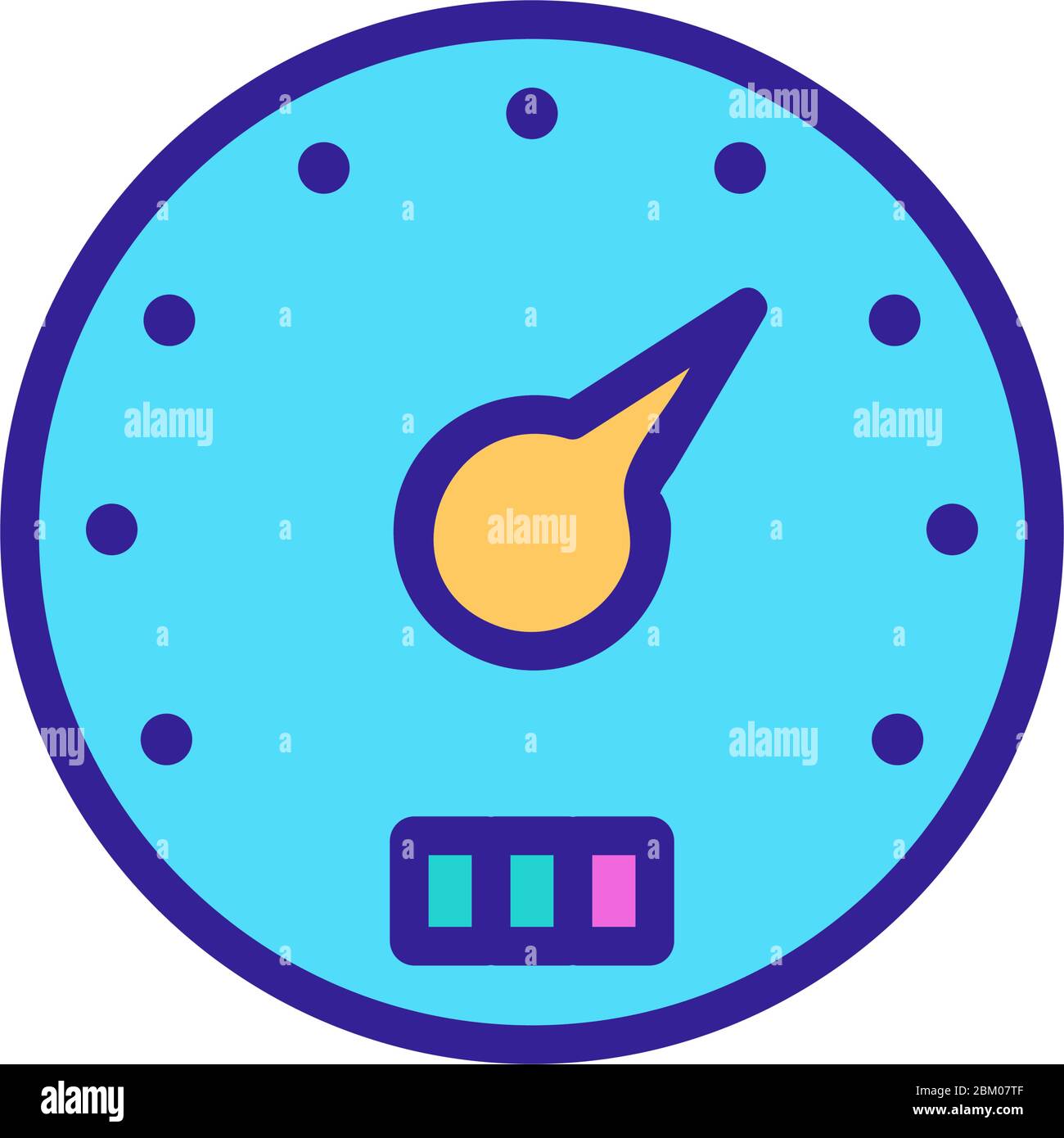 gas speed indicator icon vector outline illustration Stock Vector Image ...