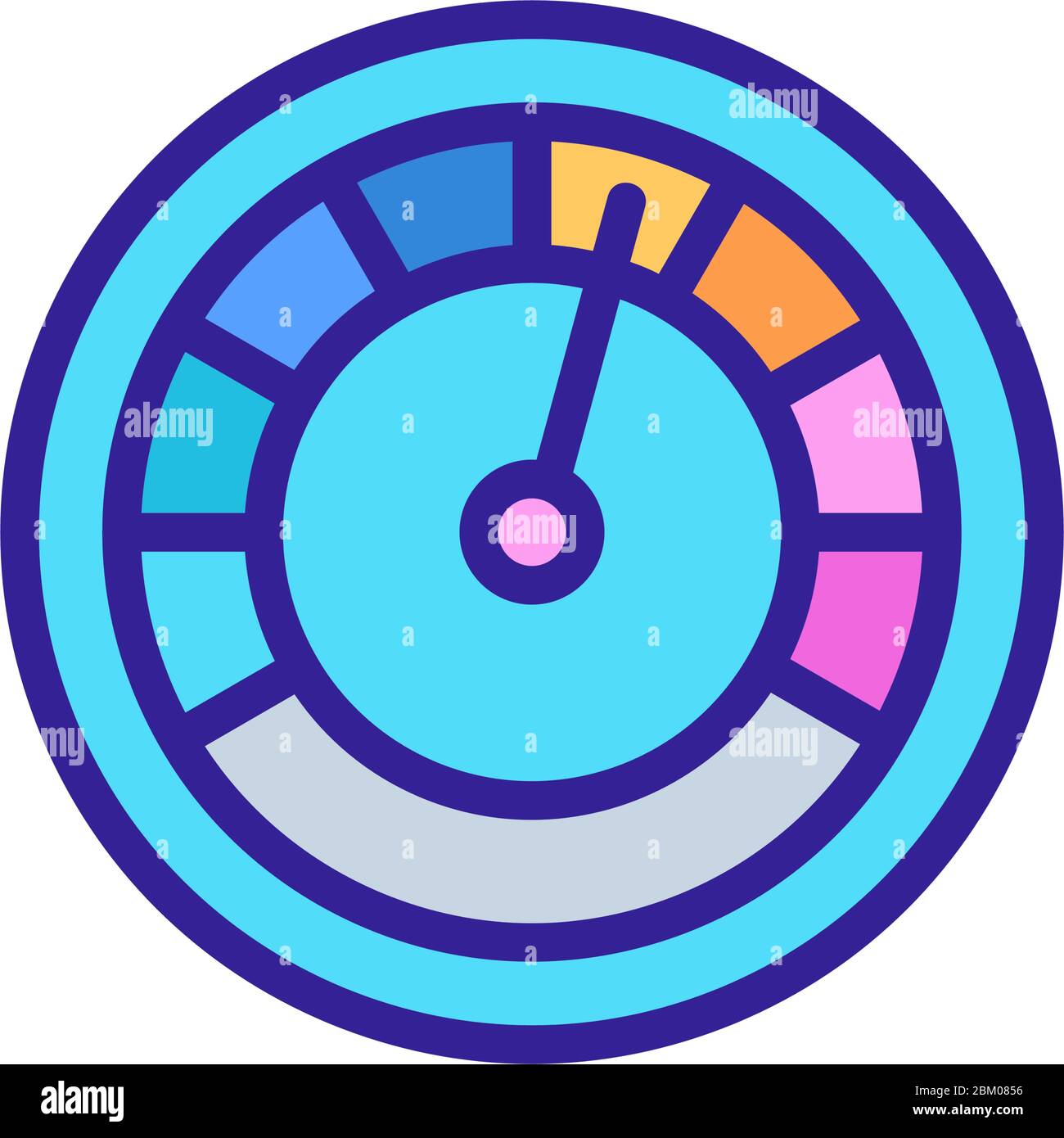 speed indicator icon vector outline illustration Stock Vector Image ...