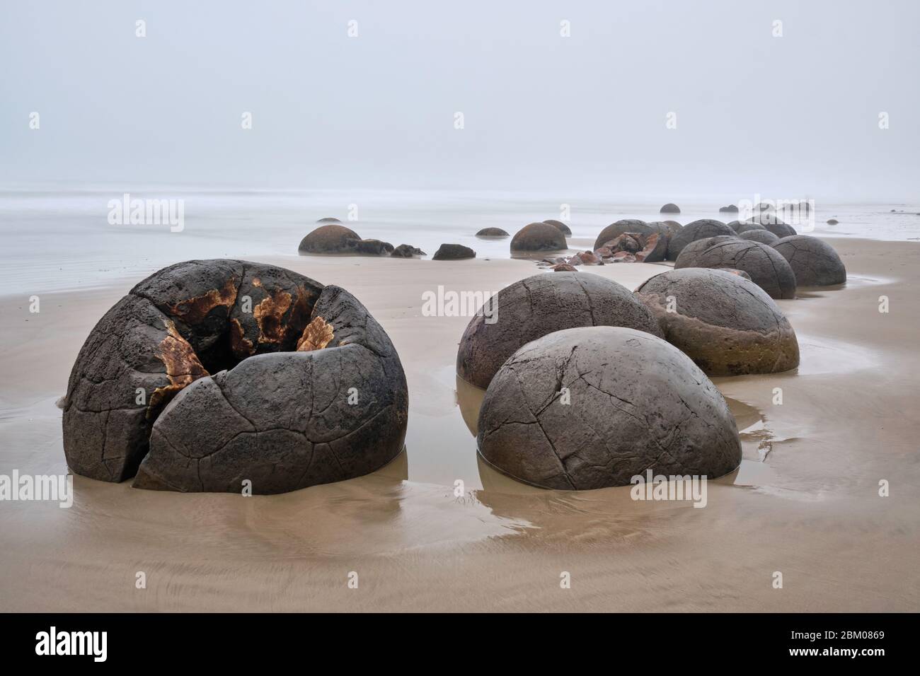Strange rock formations created by the cementation of the Paleocene ...