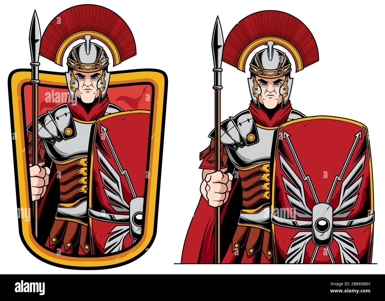 Roman Centurion Mascot Stock Vector Image & Art - Alamy