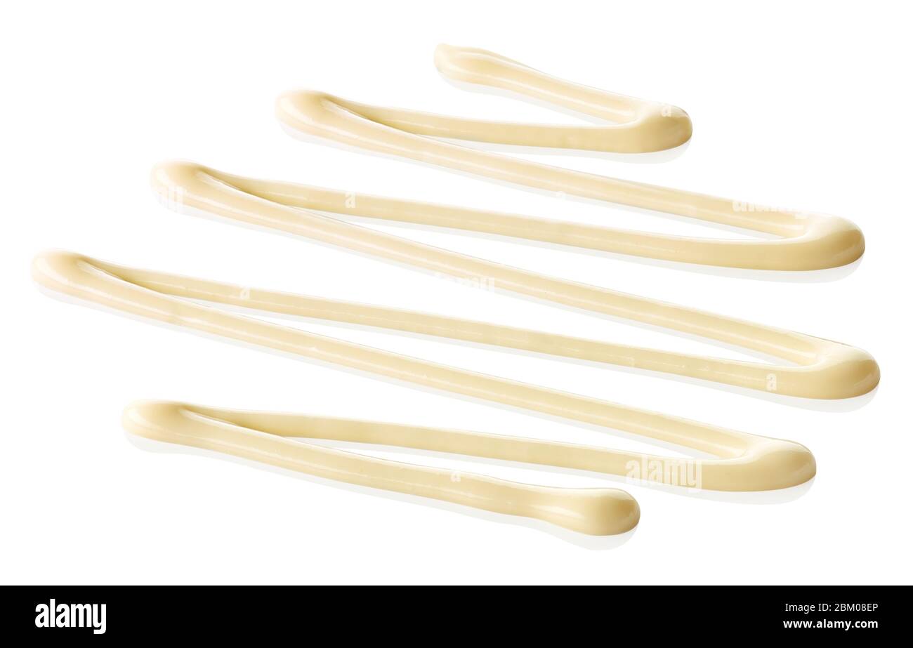 Splash of mayonnaise sauce isolated on white background Stock Photo - Alamy