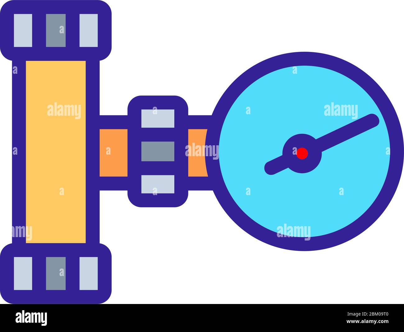 pipe counter icon vector outline illustration Stock Vector Image & Art ...