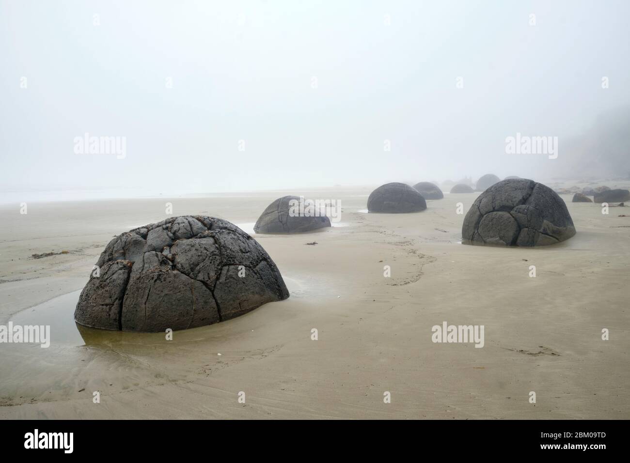Strange rock formations created by the cementation of the Paleocene ...