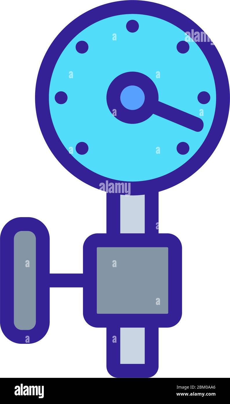 compact gas meter icon vector outline illustration Stock Vector Image ...