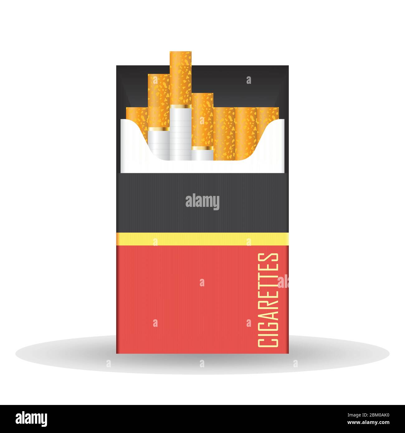 Cigarettes pack vector illustration isolated on white background Stock ...