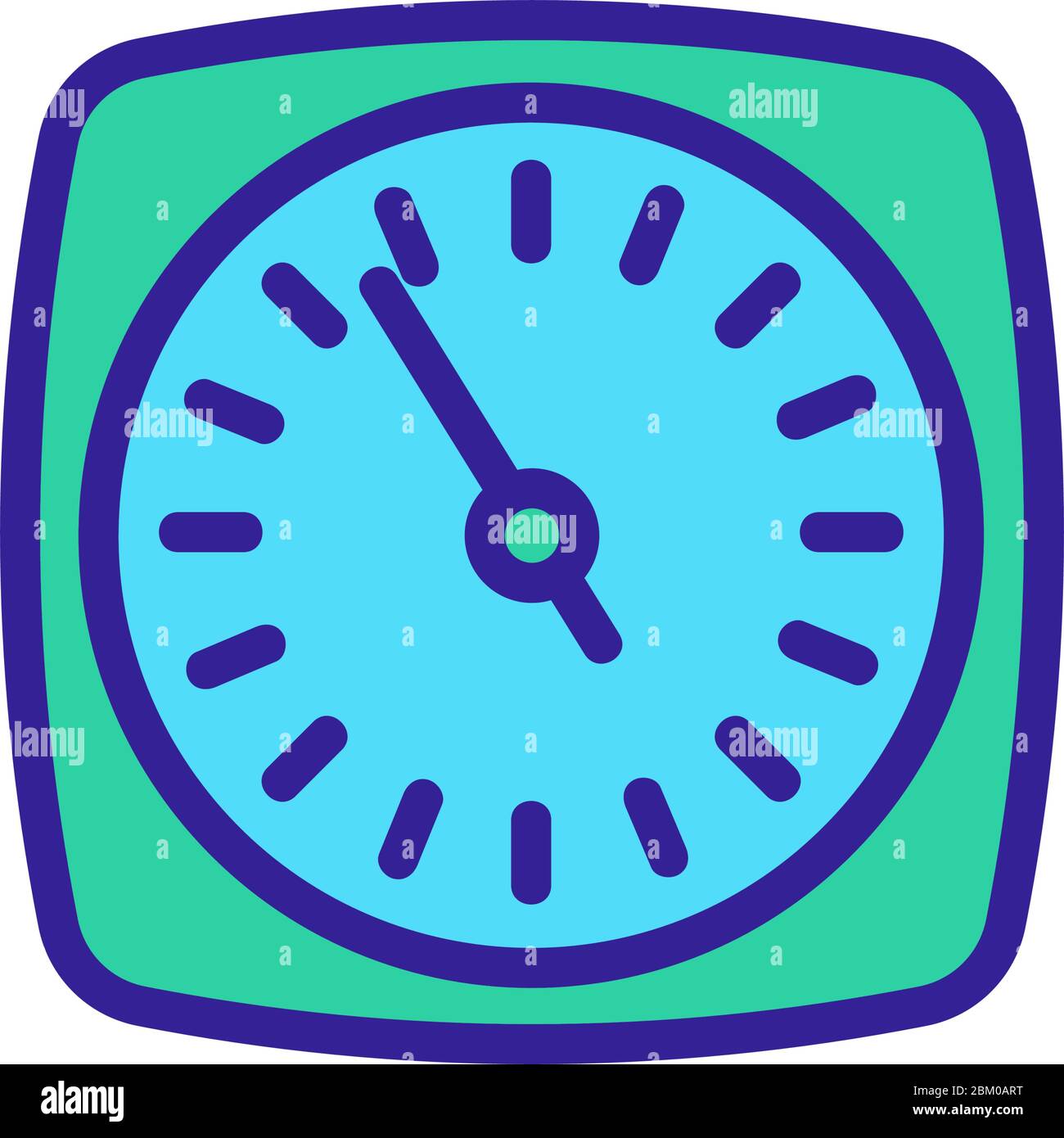 second counter icon vector outline illustration Stock Vector Image ...