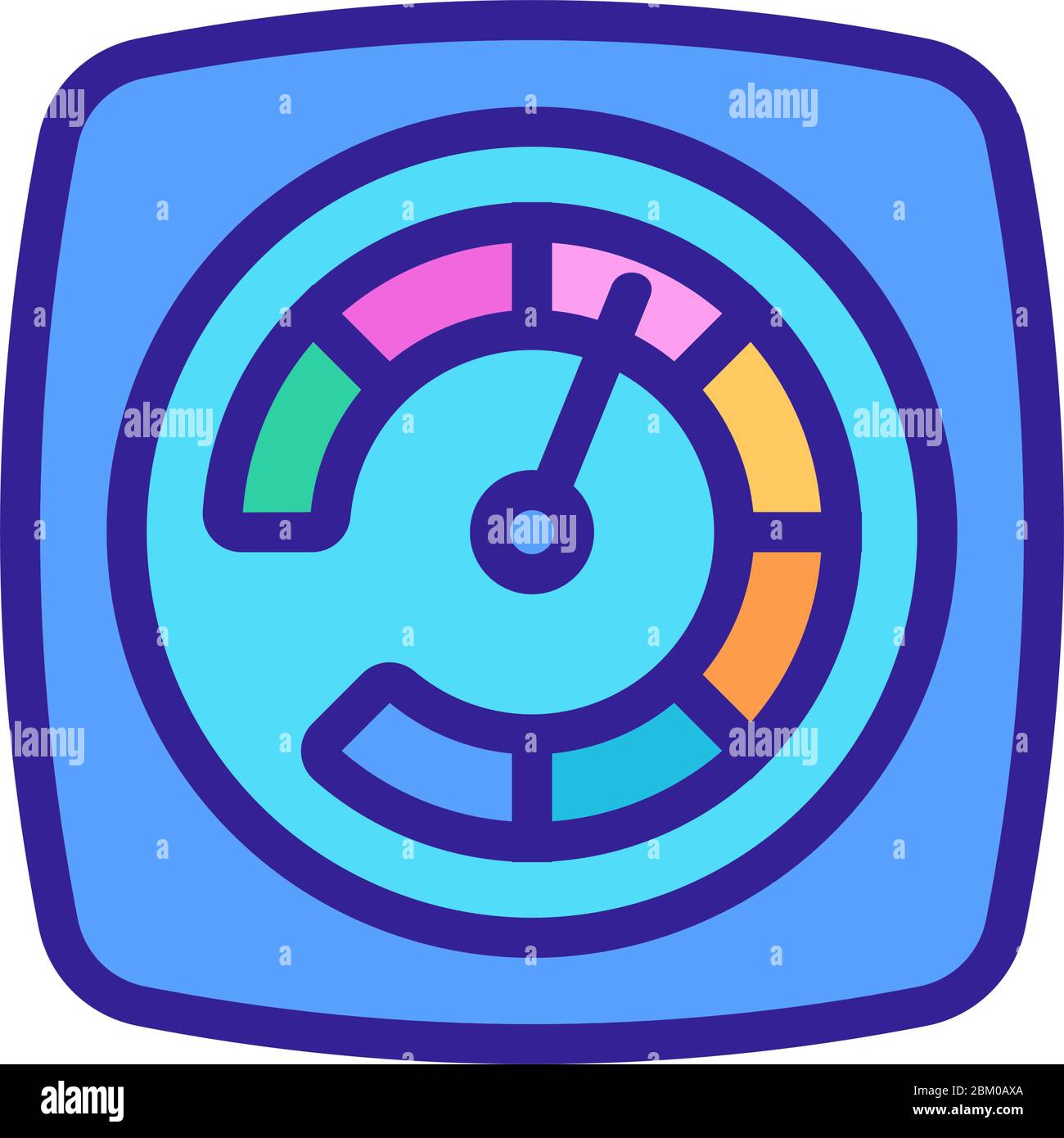 acceleration indicator icon vector outline illustration Stock Vector ...