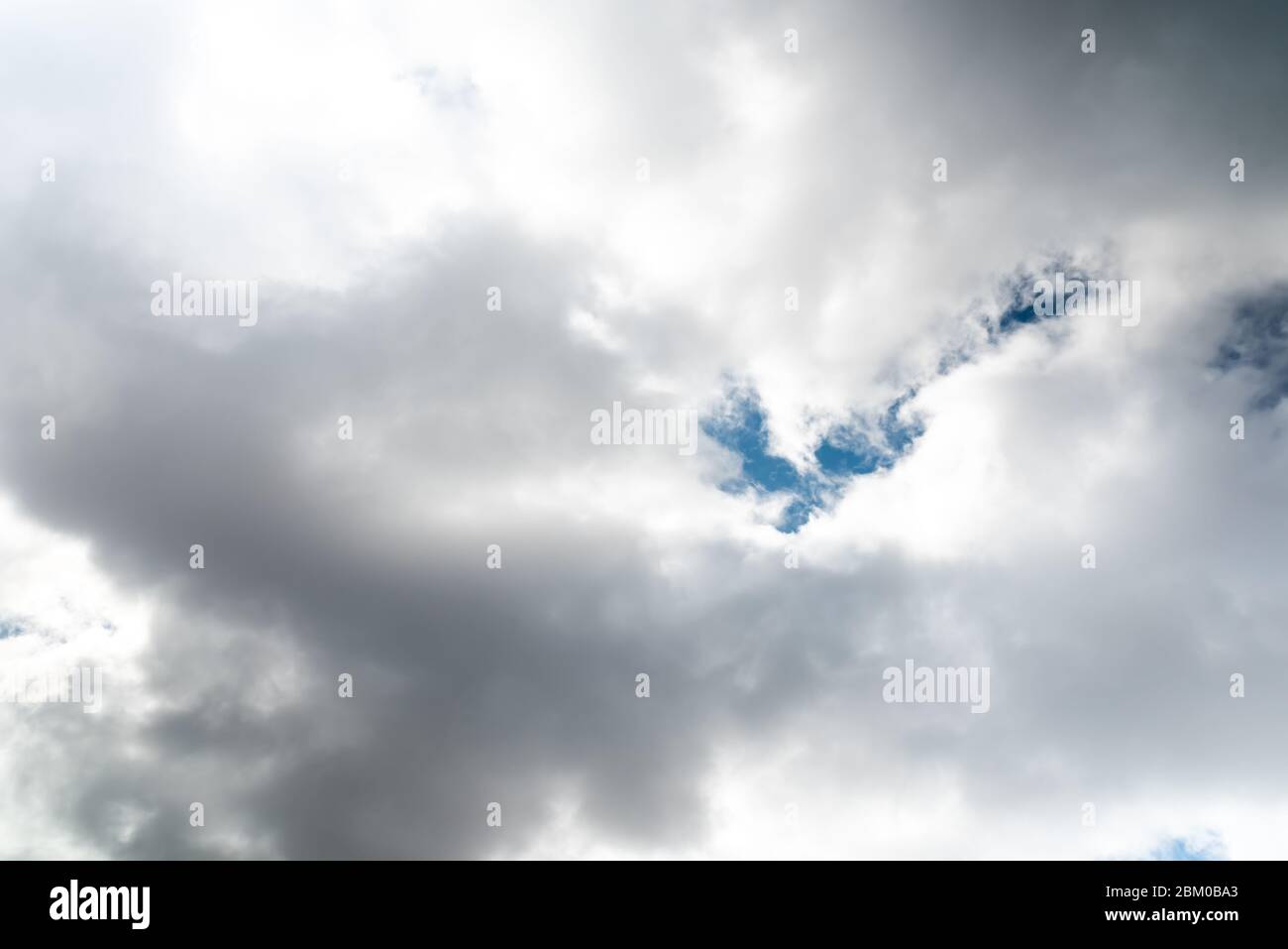 Beautiful sky with volumetric clouds, and the rays of the sun Stock ...