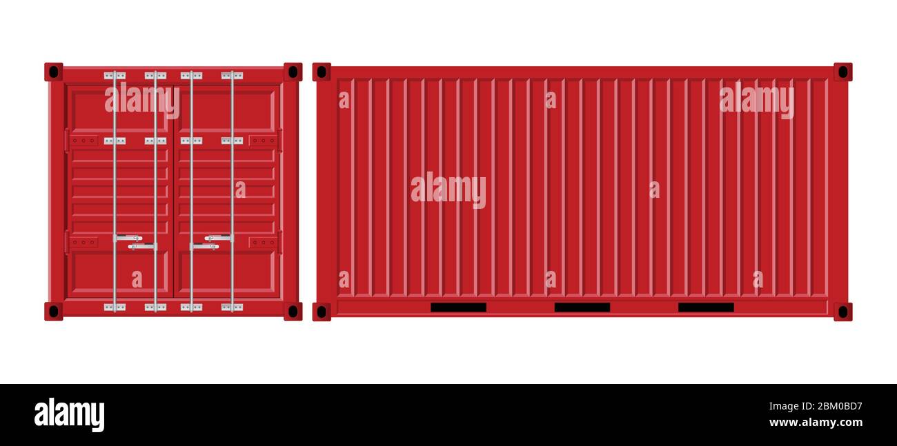 Container terminal port warehouse Stock Vector Images - Alamy