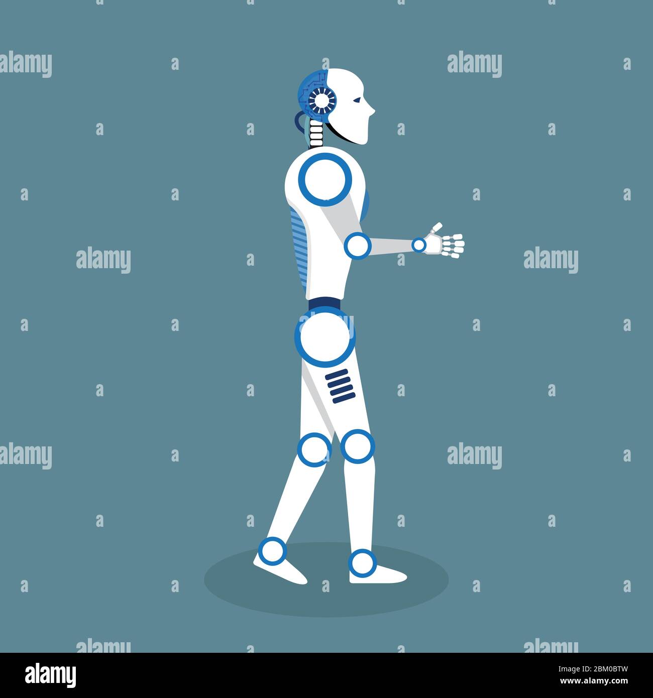 Realistic robot Stock Vector Images - Alamy