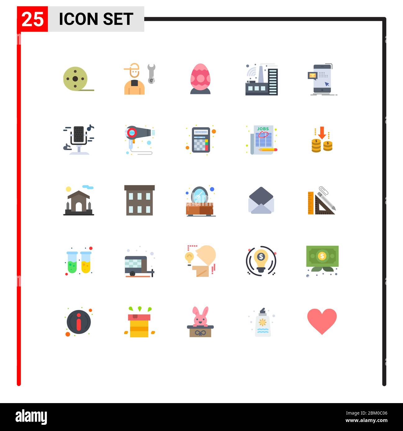 Stock Vector Icon Pack of 25 Line Signs and Symbols for dialog ...