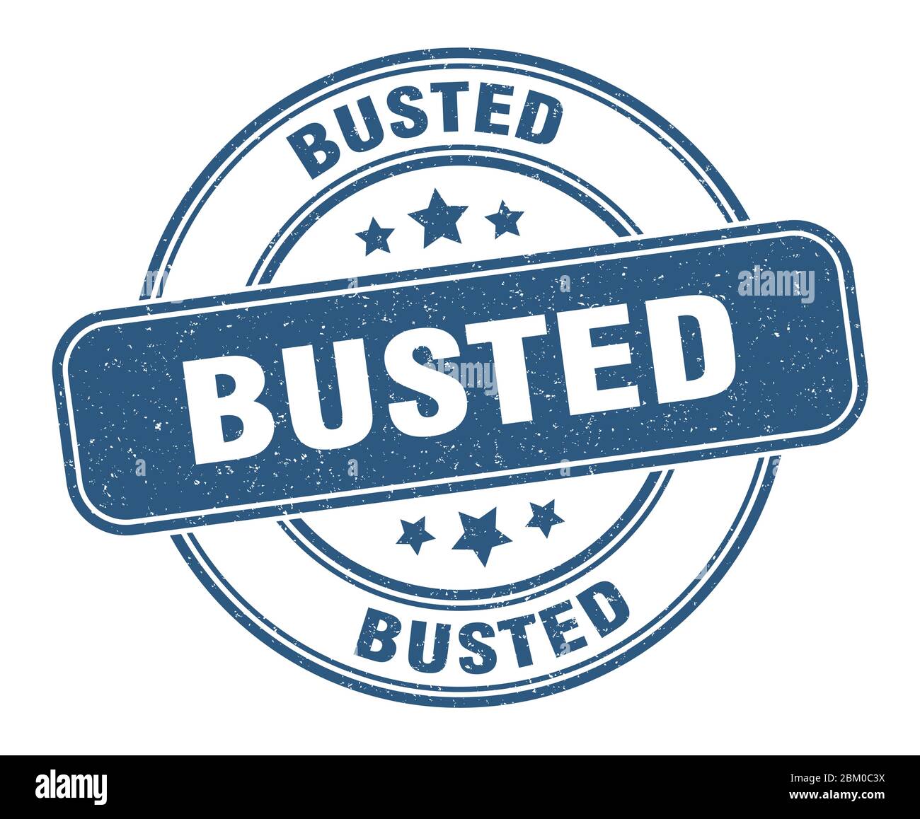 busted stamp. busted label. round grunge sign Stock Vector Image & Art ...