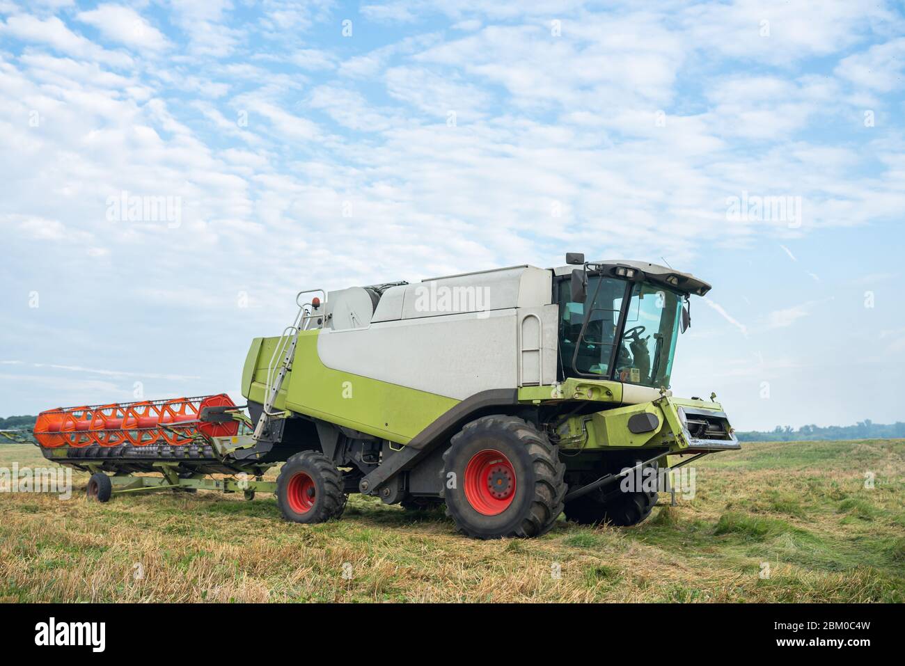 Combine harvester with header removed. Agriculture Image Stock Photo ...