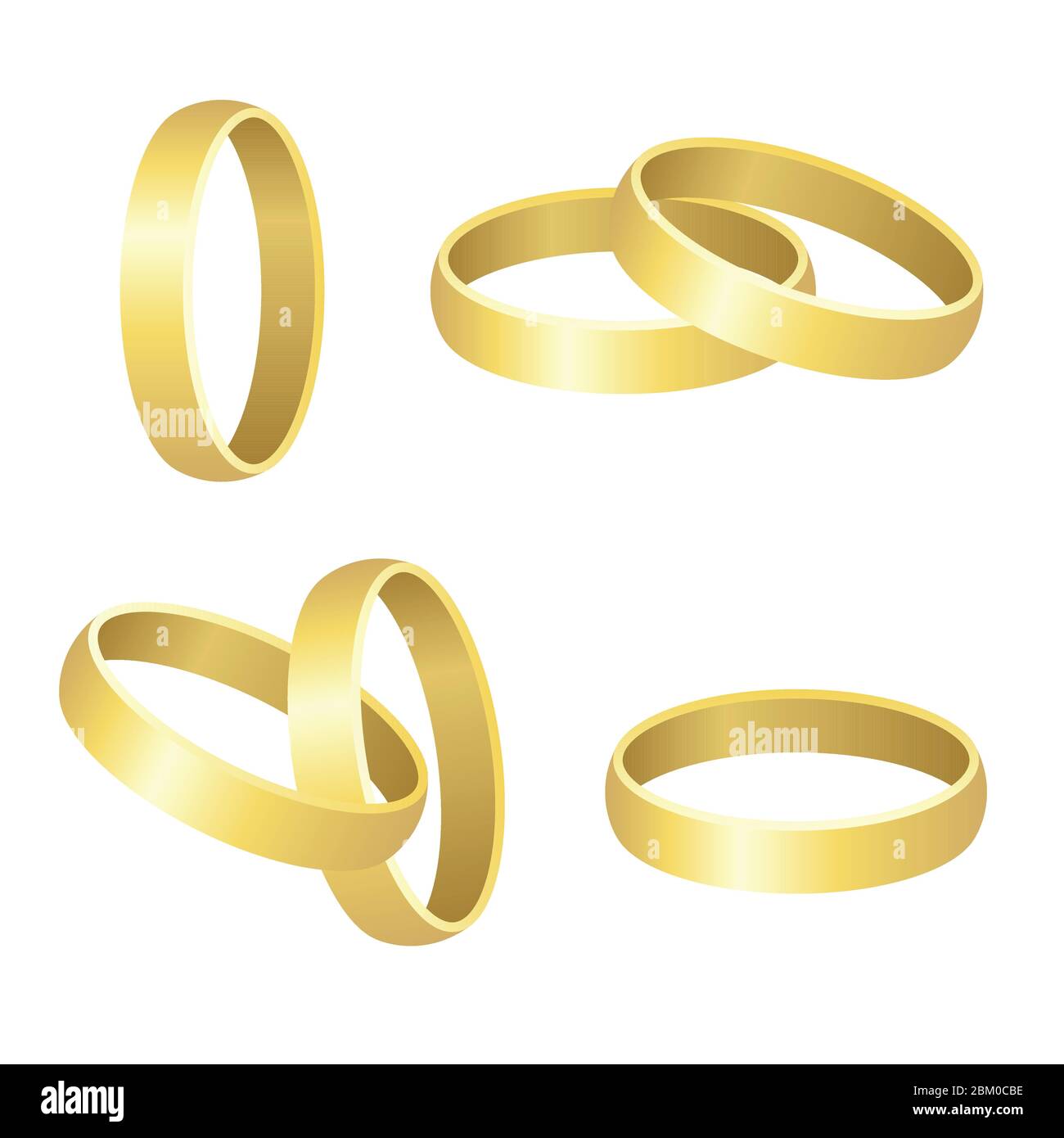 Wedding ring vector illustration isolated on white background Stock ...