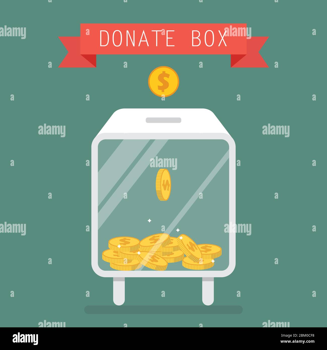 Charity donations concept money Stock Vector Images - Alamy