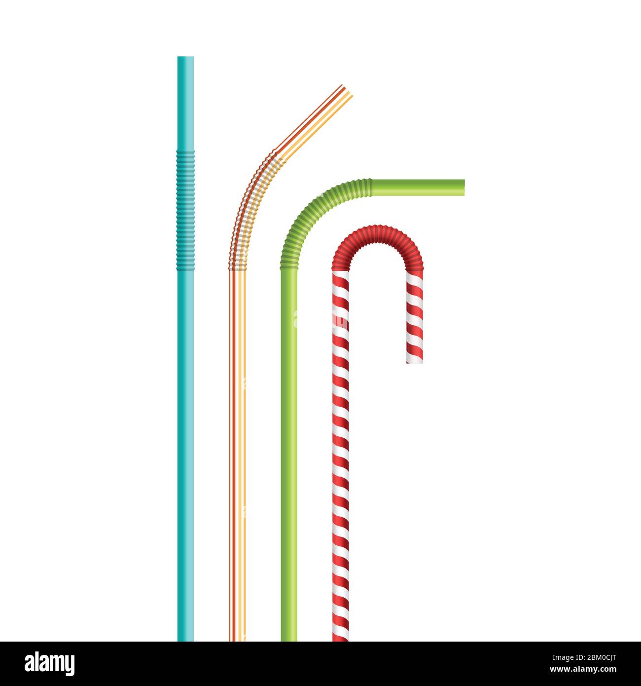 Drinking straws vector illustration isolated on white background Stock ...