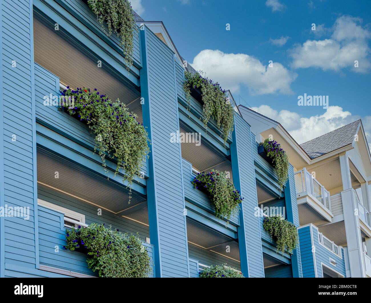 Railing planters hi-res stock photography and images - Alamy