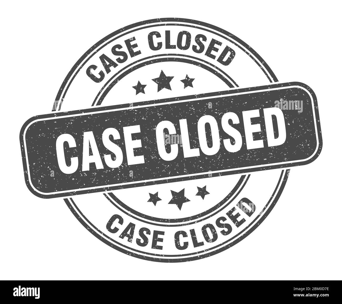 case closed stamp. case closed label. round grunge sign Stock Vector ...