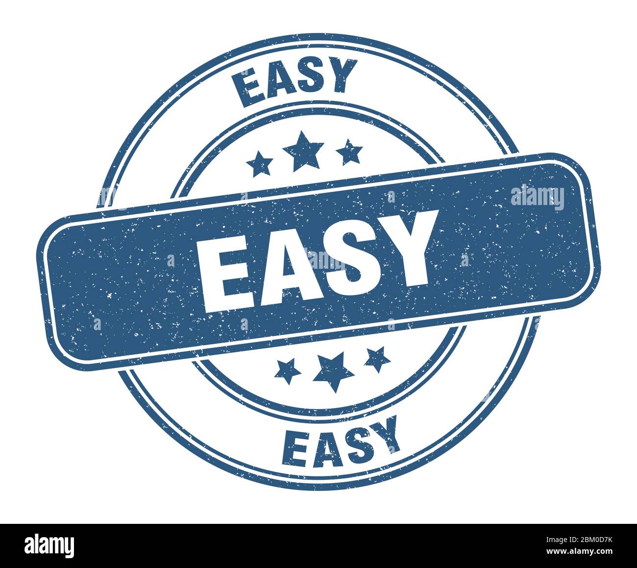 easy stamp. easy label. round grunge sign Stock Vector Image & Art - Alamy