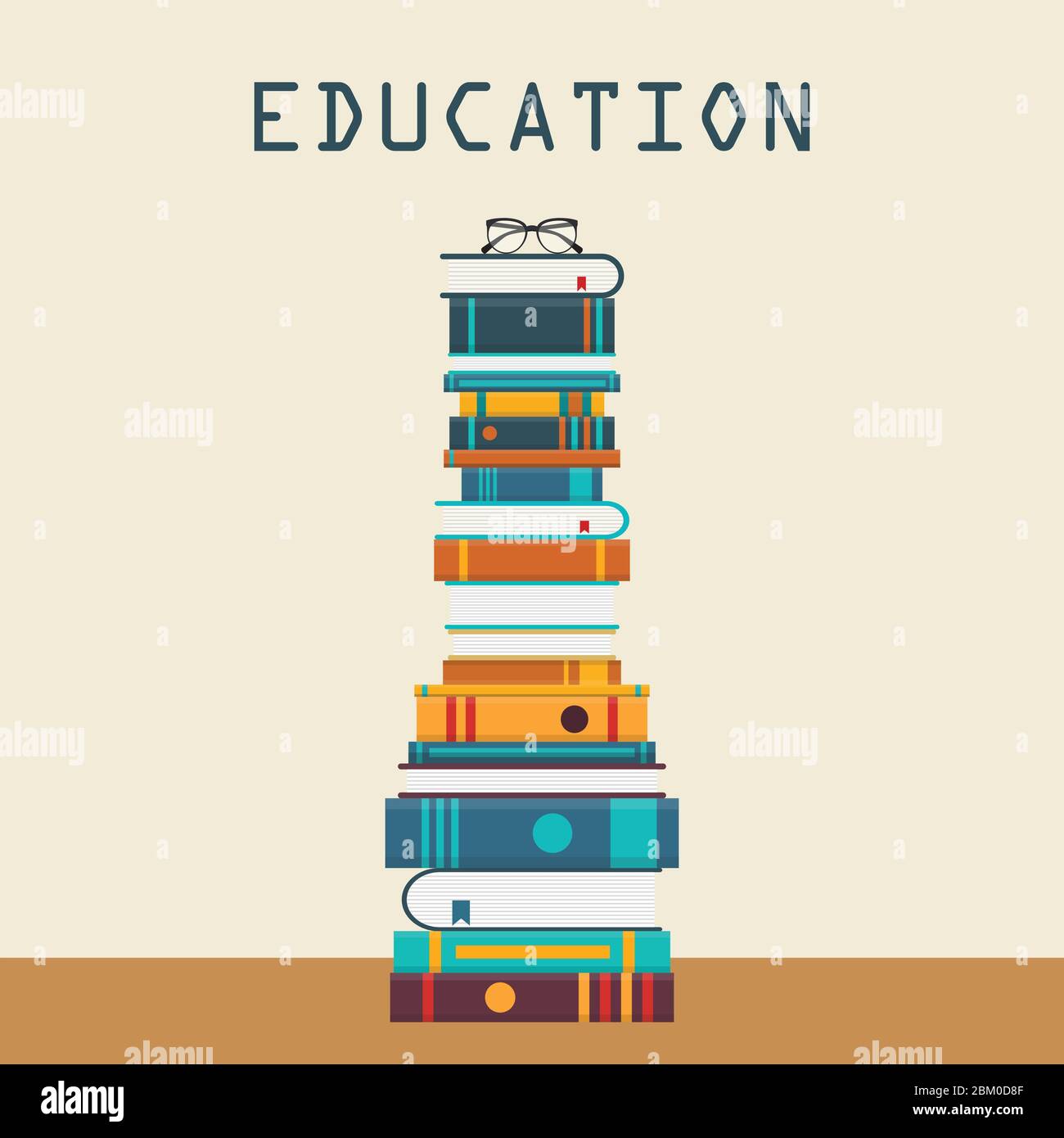 Education concept vector illustration in flat design Stock Vector Image ...