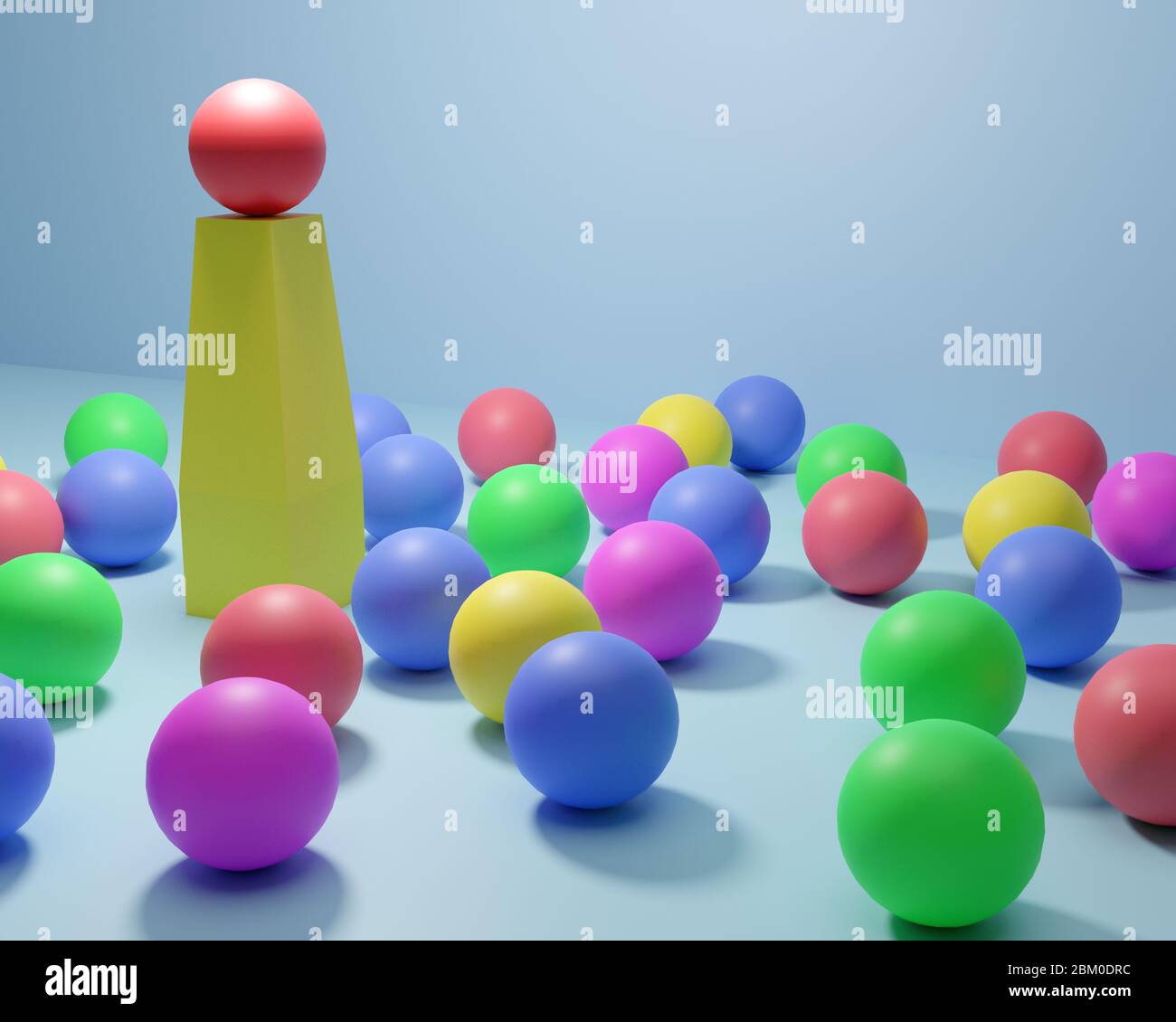 Leadership. Conceptual image of a leader and subordinates. Business ...