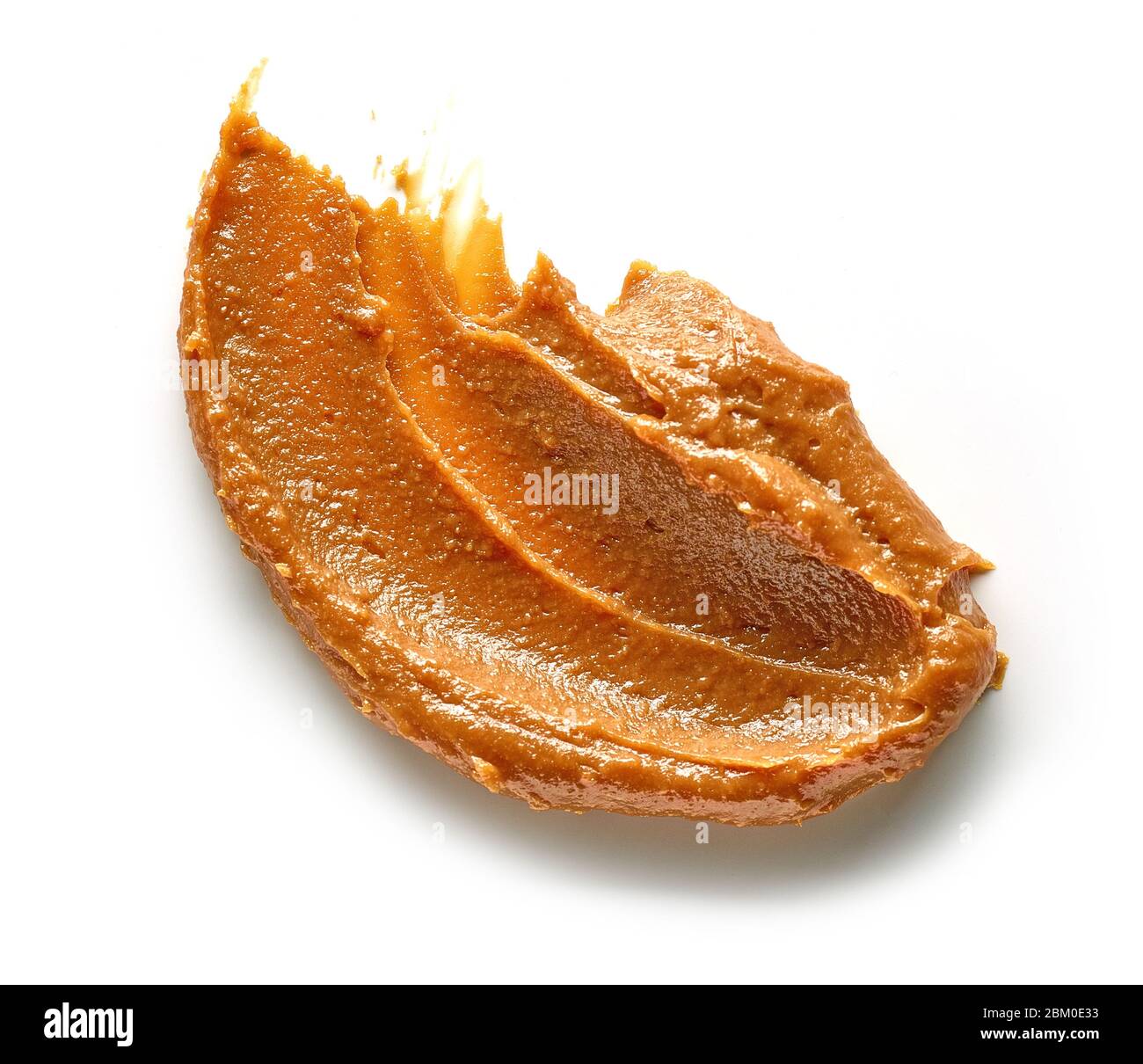 soft caramel isolated on white background, top view Stock Photo - Alamy