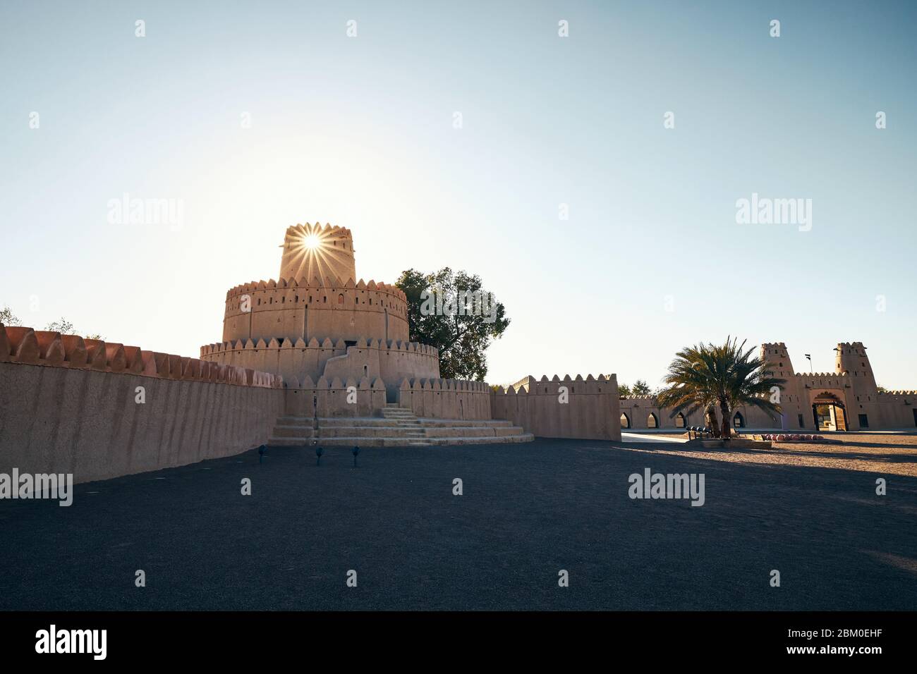 Historical landmark of United Arab Emirates. Al Jahili Fort in Al Ain ...