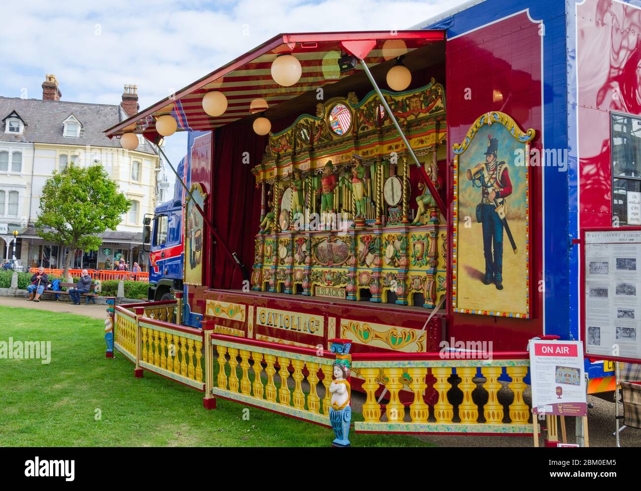 Llandudno, UK : May 6, 2019: A sunny morning sees few visitors to the ...